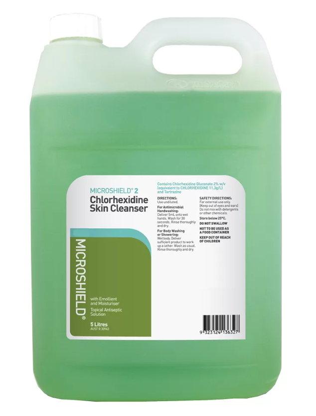 MICROSHIELD 2% Chlorhexidine Skin Cleanser 5L - City Dental Supplies