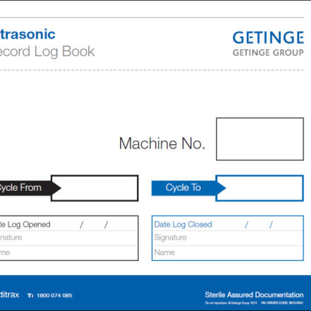 Meditrax Ultrasonic Record Log Book - City Dental Supplies
